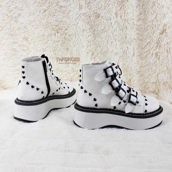 Demonia | Shoes | Demonia Goth Heart Stud 2 Platform Ankle Boots | Poshmark